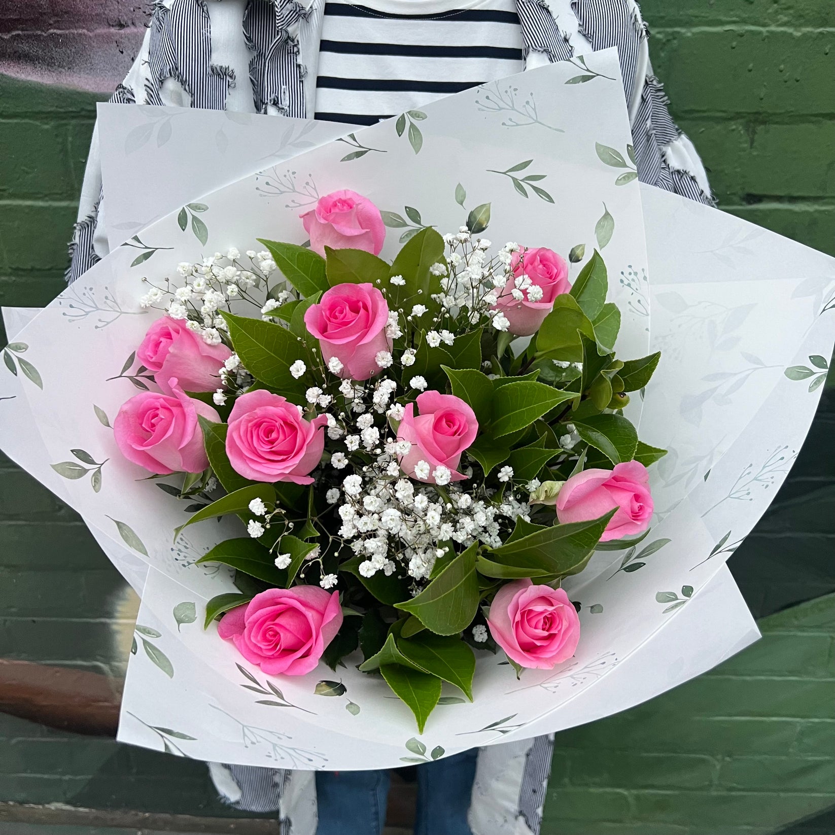 Classic Pink Rose Bouquet